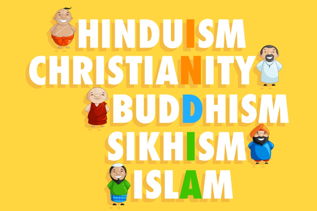 Religion in India; a mix of religions with huge differences per state ...